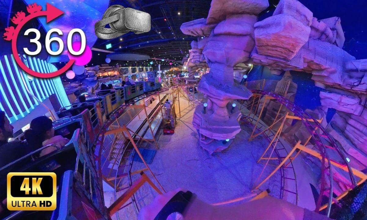 360º ride on Crystal Mine Train at Magic Planet - Riyadh
