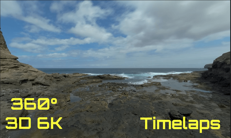 6K 360 3D - Gran Canaria Beach Timelaps | DeoVR