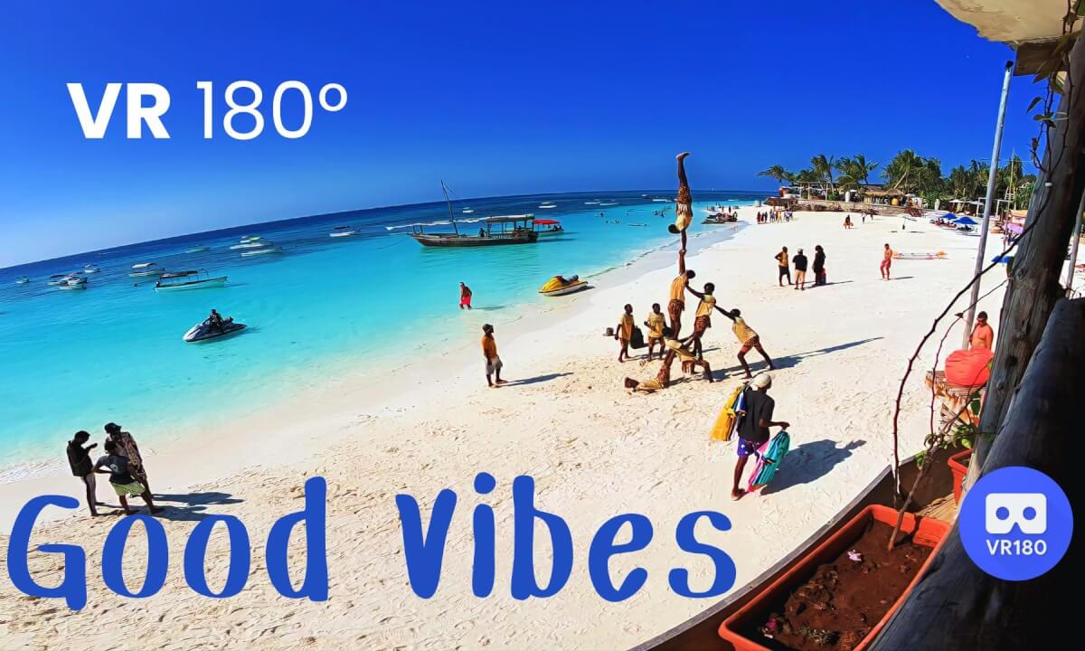 3D Relaxing Beach View Turquoise Water, White Sand & Acrobatics | 8K 60 FPS