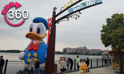 Disneytown Walkthrough at Shanghai Disney | DeoVR