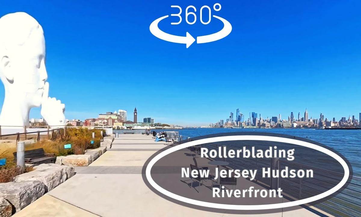Skating The Scenic Hudson Riverfront In Jersey City | DeoVR