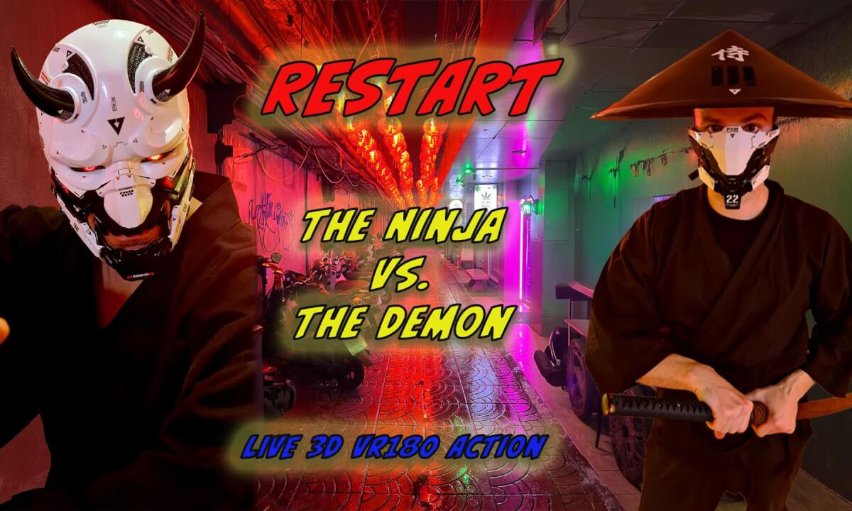 Restart- The Ninja vs The Demon Live Action 3D VR180 | DeoVR