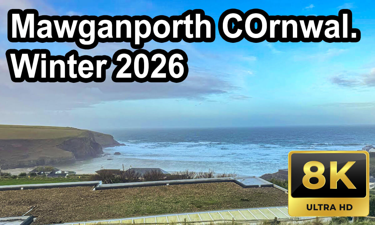 Mawganporth Cornwal Winter 2026 180 8k | DeoVR