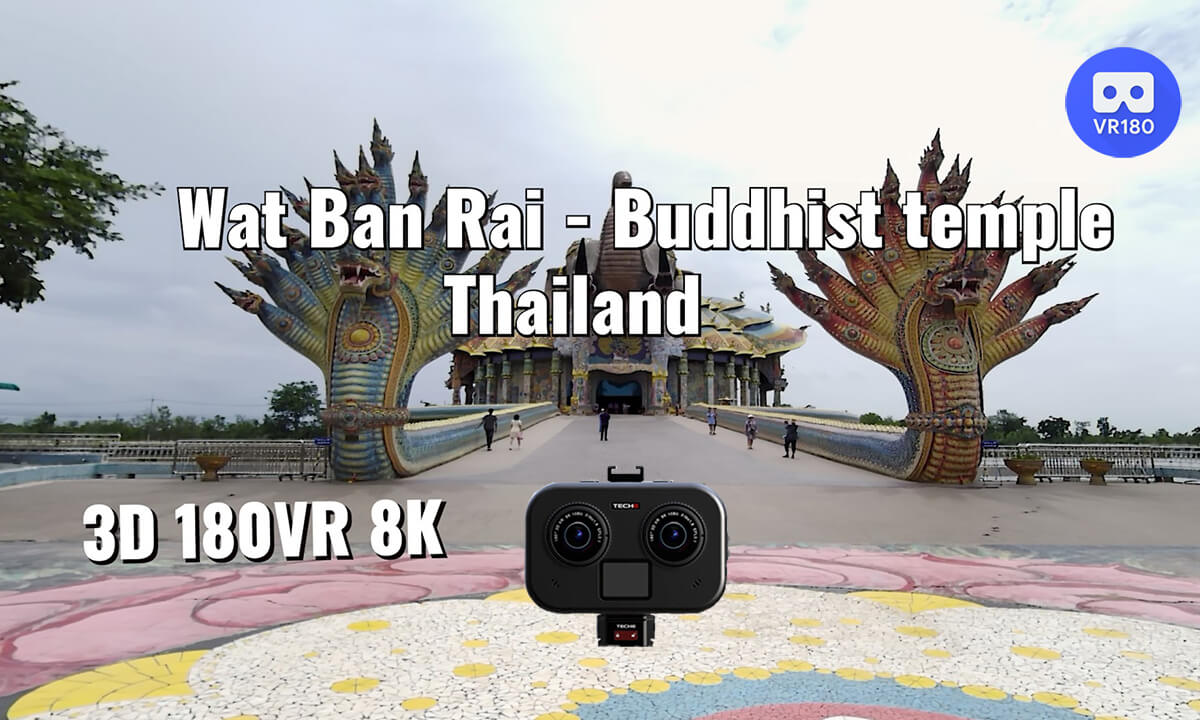 Wat Ban Rai - Buddhist temple, Thailand. 3D 180VR 8K | DeoVR