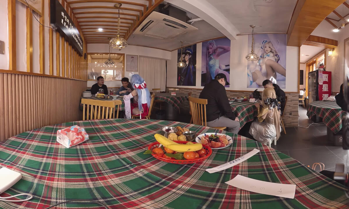 A video of cosplayers from the Korean COSIS group interacting with ...