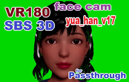 [VR180 Passthrough] yua_han , face cam [DanceXR(MMD)]
