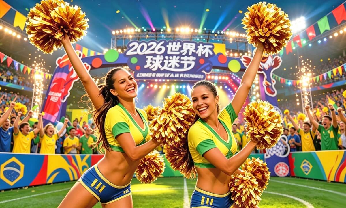 (VR 180) )Market Carnival ｜ Football Girls ｜Dancing Together