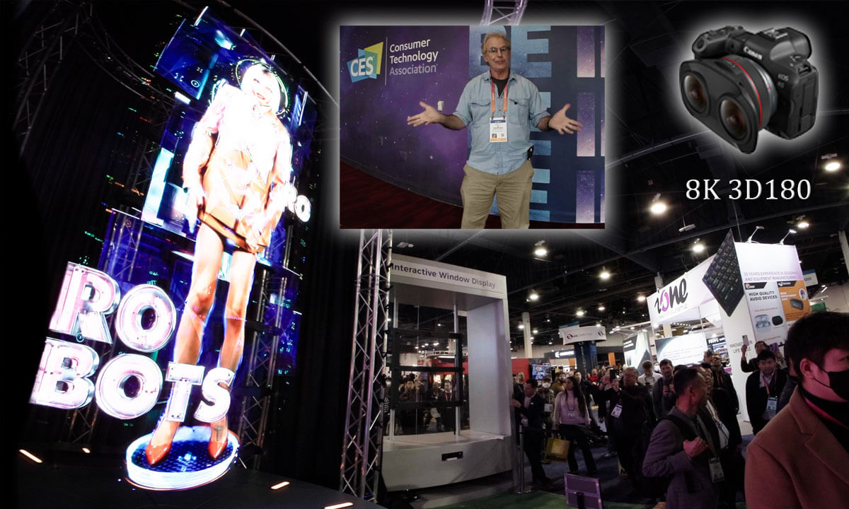 CES 2023 Walkabout 3D - VR, Gaming & Tech Exhibit Hall (8K 3D VR180)