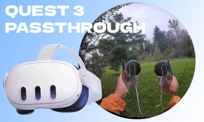 Quest 3 spatial video from passthrough cameras | DeoVR