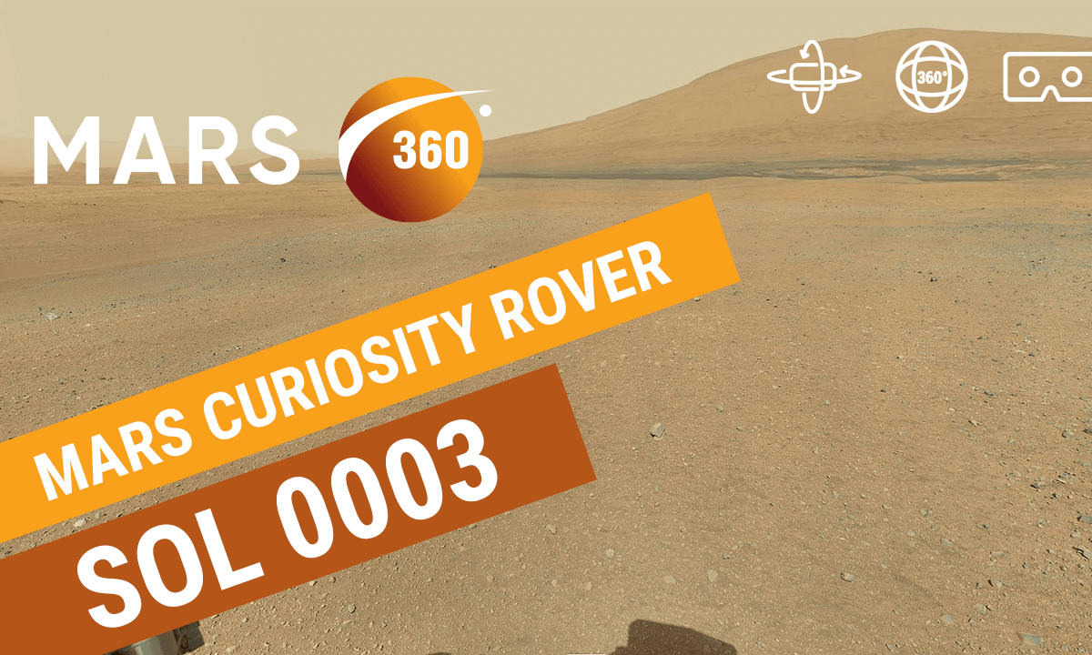 Mars 360: NASA's Mars Curiosity Rover - Sol 3 (360video 8K)