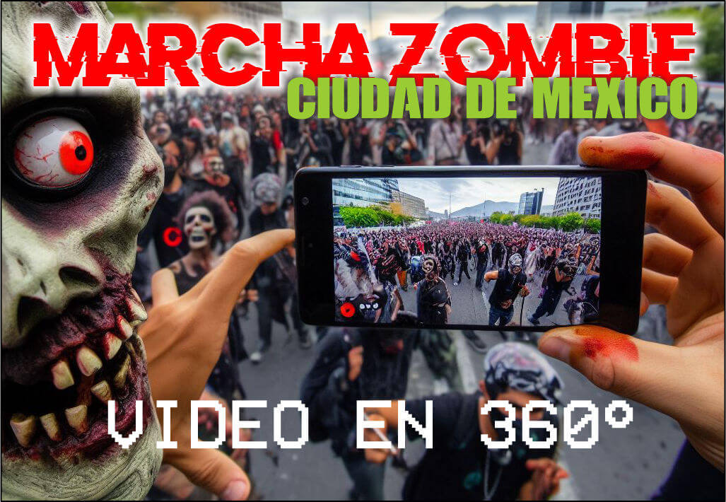 Zombie March in Mexico City: Live it in 360 Degrees! | DeoVR