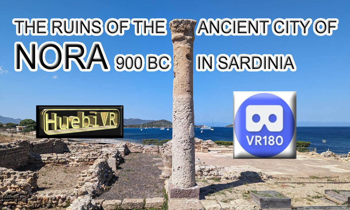 THE RUINS OF THE ANCIENT CITY OF NORA IN SARDINIA 900 BC