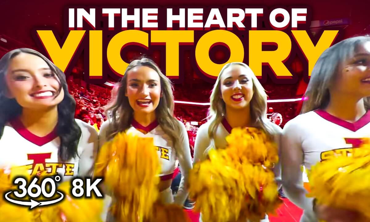 Heart of Victory: 360° Inside a College Sports Huddle Cheer!