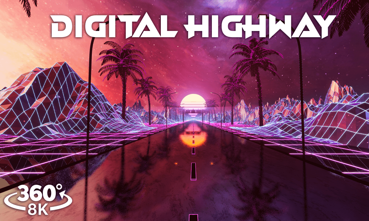 360° VR Experience: Digital Highway | 8k Virtual Reality Trip