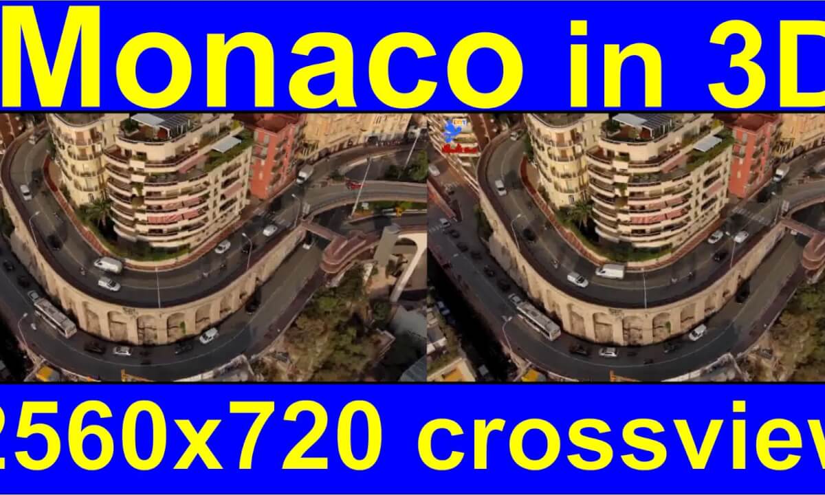 Monaco, microstate on the French Riviera in 3D cross-view "by angel's ...