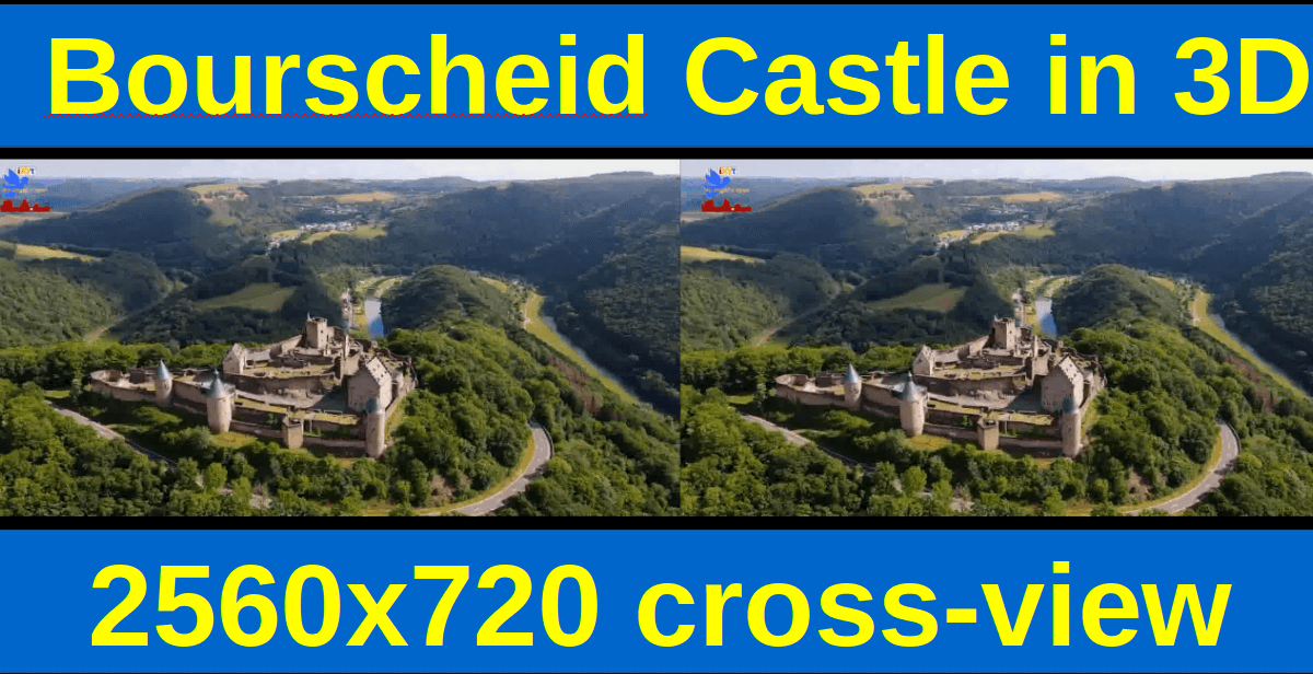 Bourscheid Castle, Luxembourg in 3D cross-view "by angel's eyes - iXYt ...