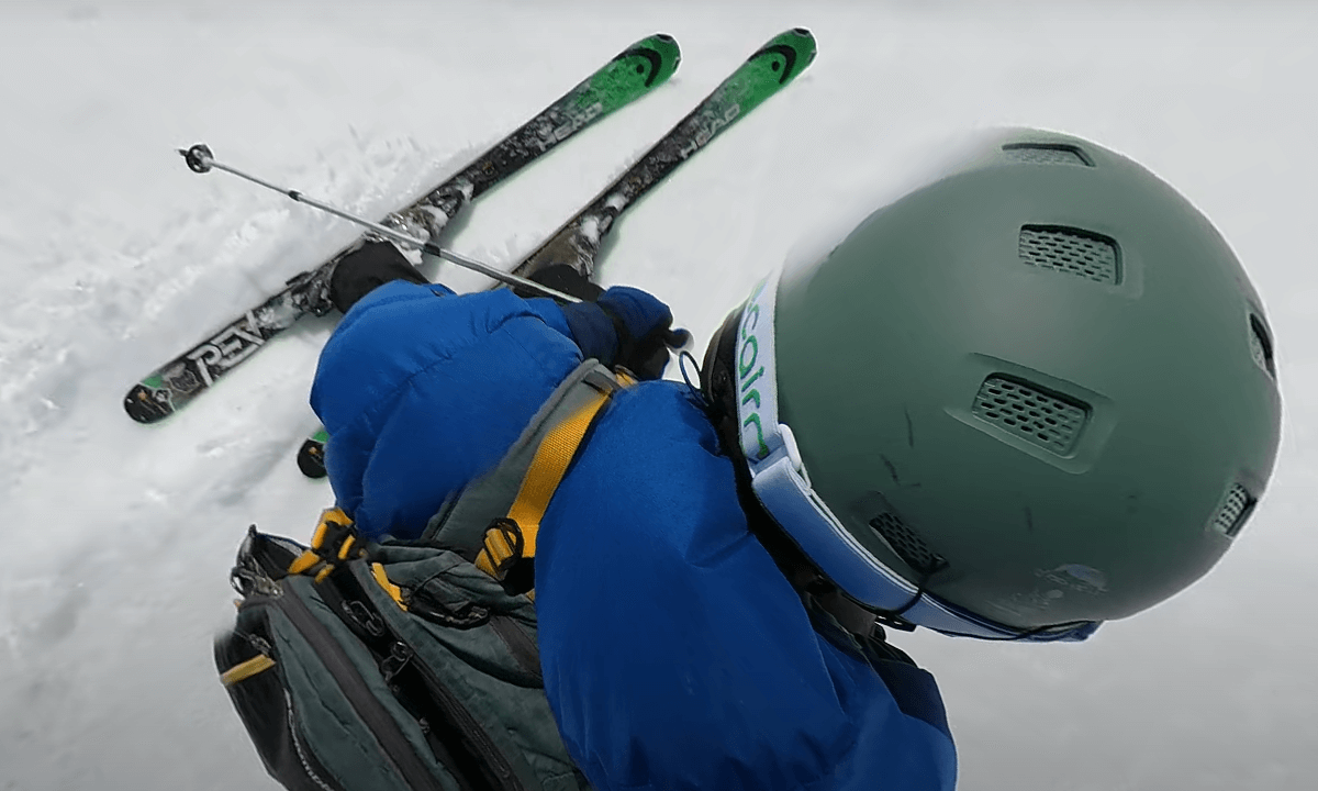 Skiing transformed snow ( hard snow melted by the sun ) _ A winter in ...