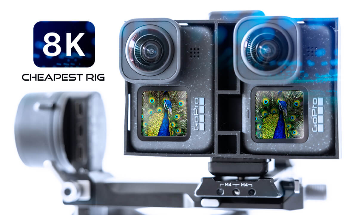 Cheapest 8K VR180 Camera RIG for $1000 | DeoVR
