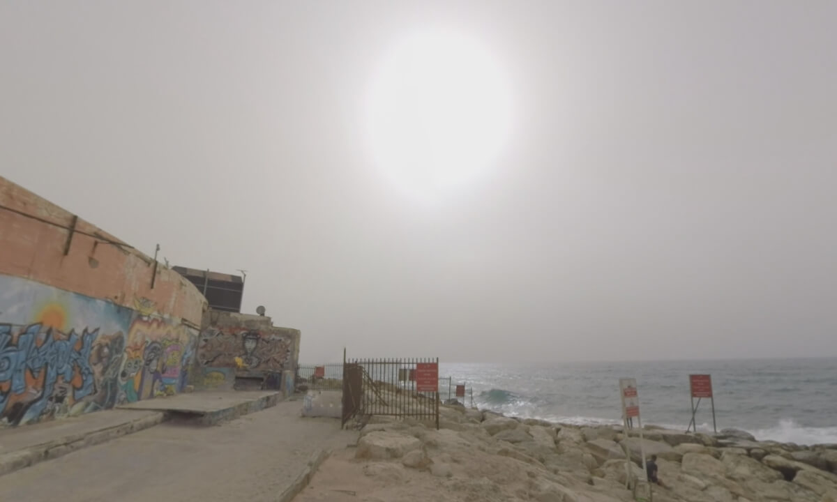 360 VR Seascape and beachfront of Tel Aviv, Israel | DeoVR