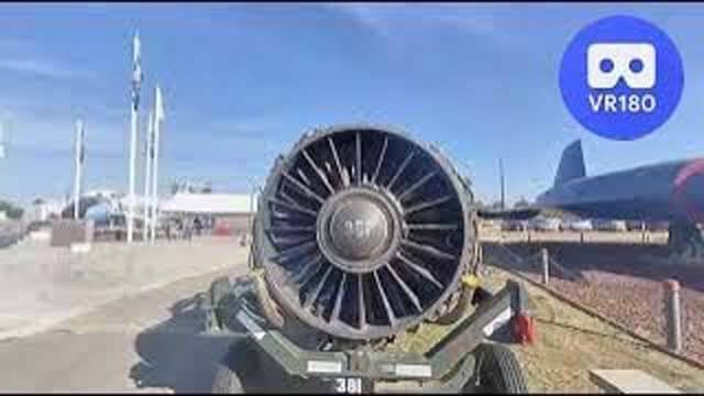 Pratt & Whitney J58, Engine of the SR71. VR180 Walk Around Castle Air ...