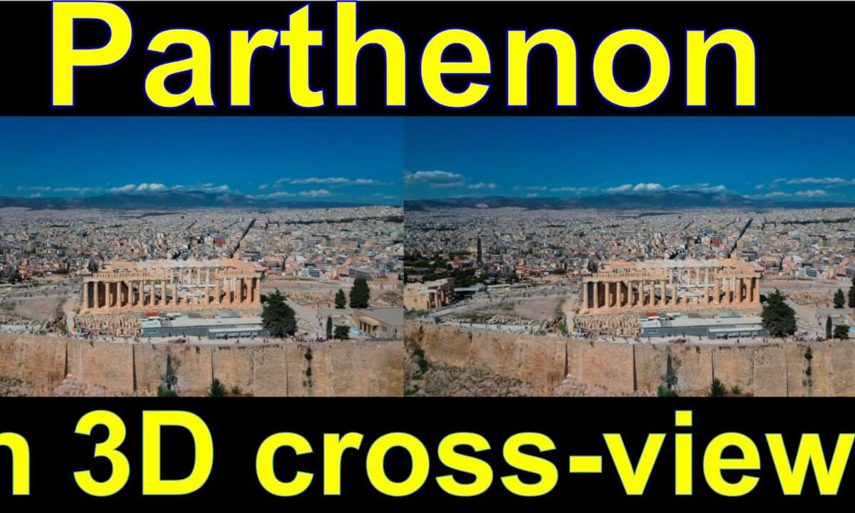 Parthenon, Athenian Acropolis, Greece in 3D "by angel's eyes - iXYt ...