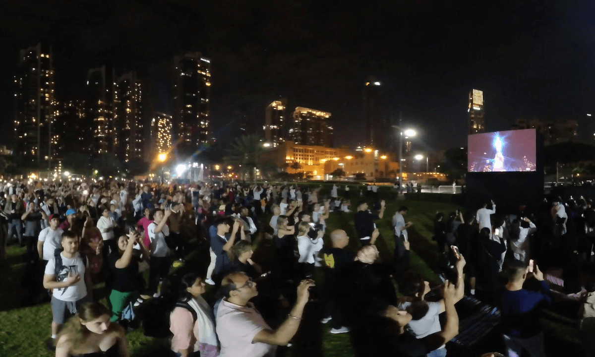 [360] UAE, Dubai, New year 2024, Burj Khalifa, Insta360 Evo