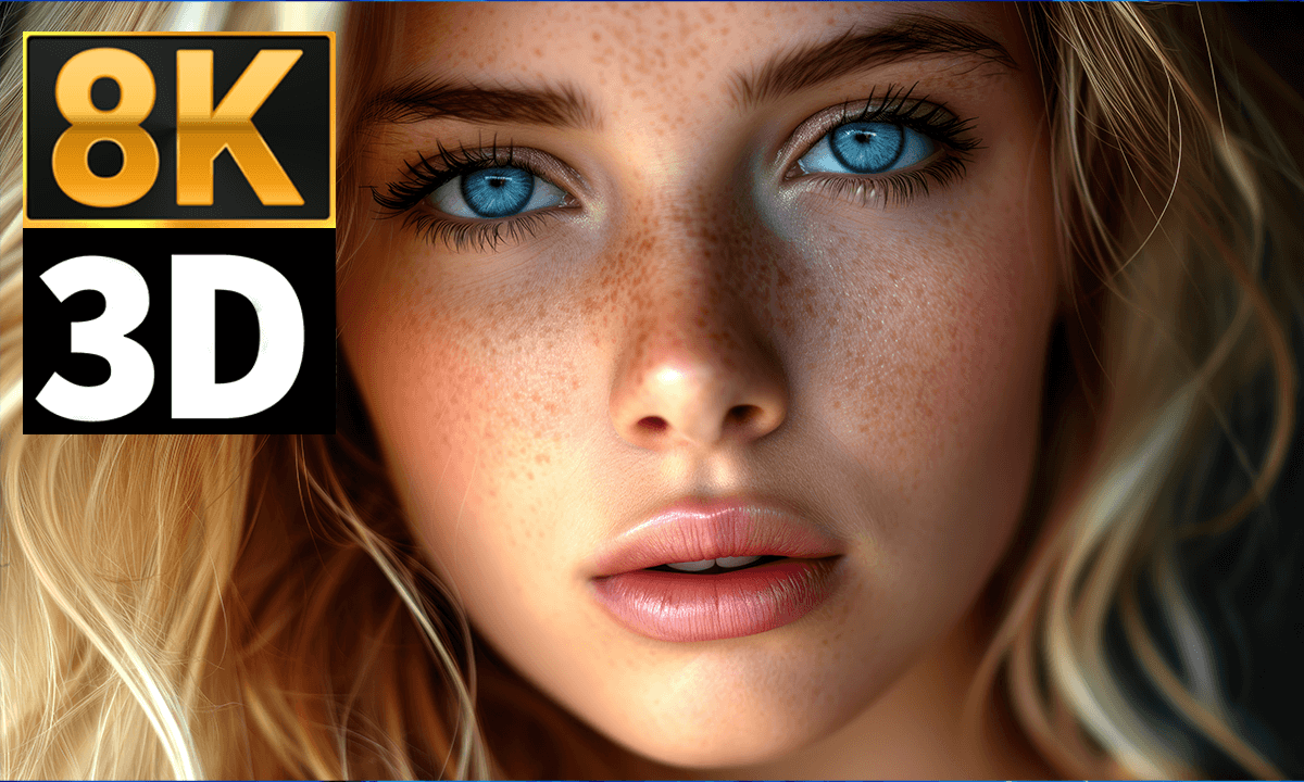Beautiful Face Portraits (8K 3D) | DeoVR