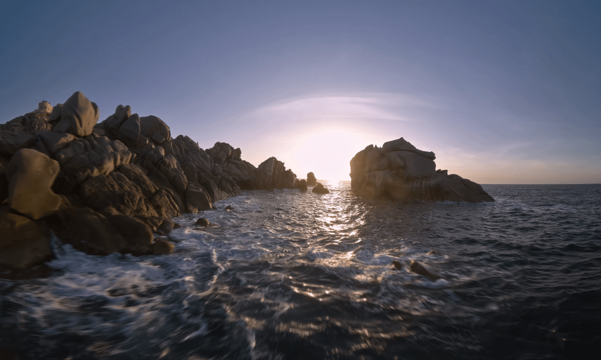 ROCKY COAST SUNSET FLIGHT - FPV Drone Journey | DeoVR