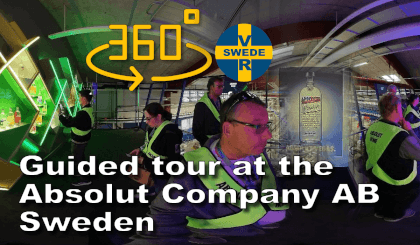 Guided tour Absolut Vodka factorey Sweden, Åhus | DeoVR