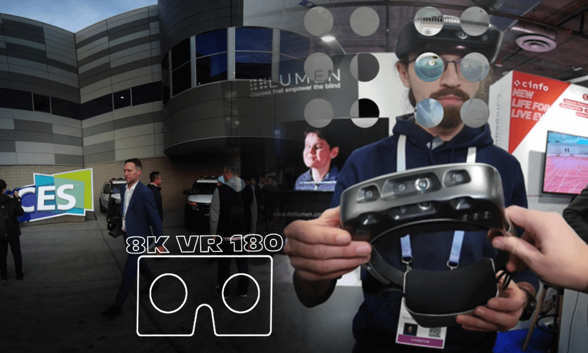 8K Glasses for the Blind - CES 2024 VR 180 | DeoVR