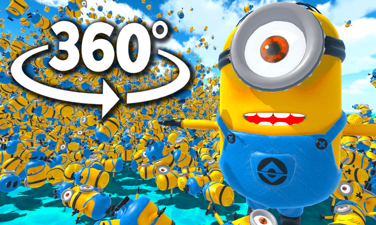 MINIONS 50,000 TIMES! 360° | VR/360° Experience | DeoVR