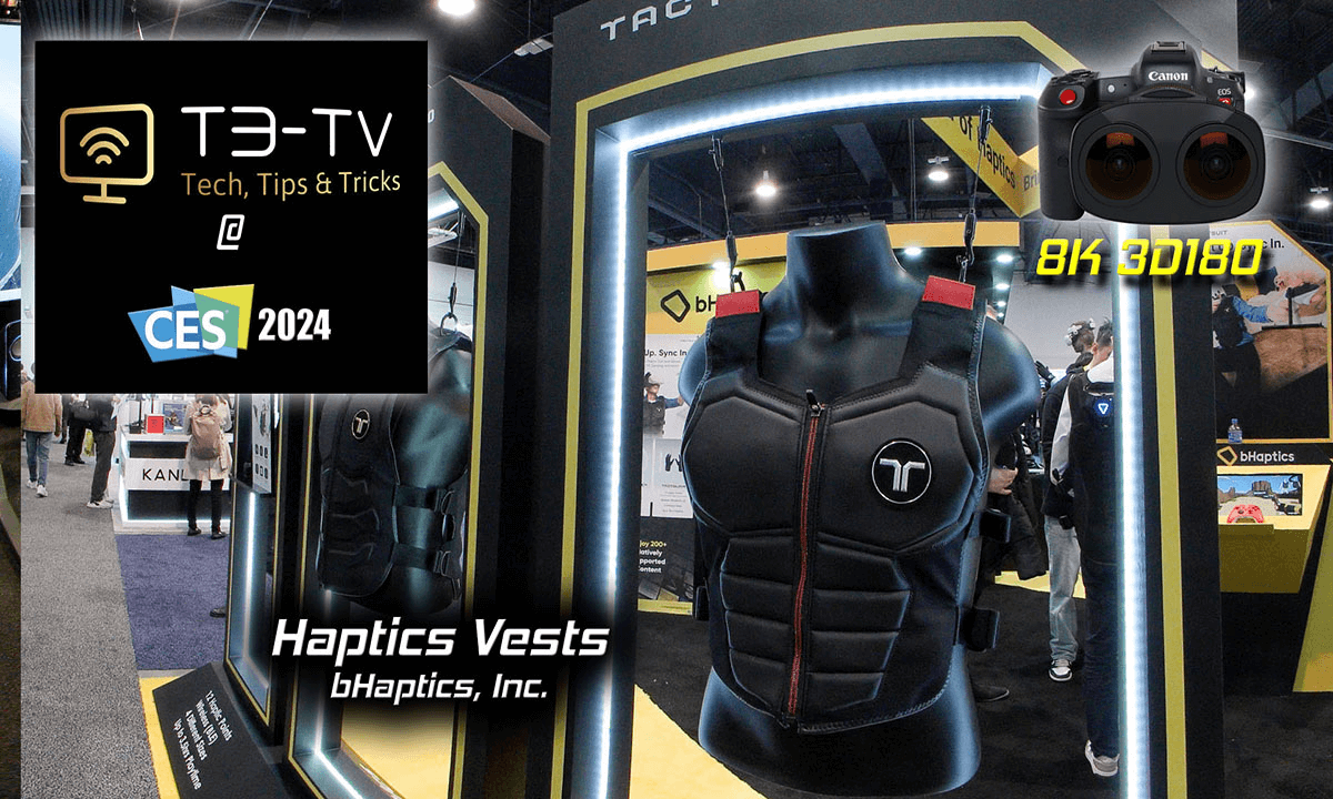 CES 2024 - bHaptics Vests (8K 3D VR180) | DeoVR