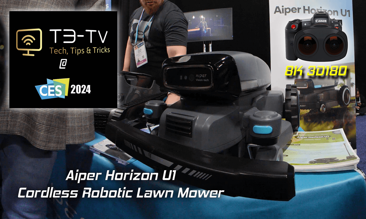 CES 2024 Unveiled - Aiper Robotic Lawn Mower (8K 3D VR180)