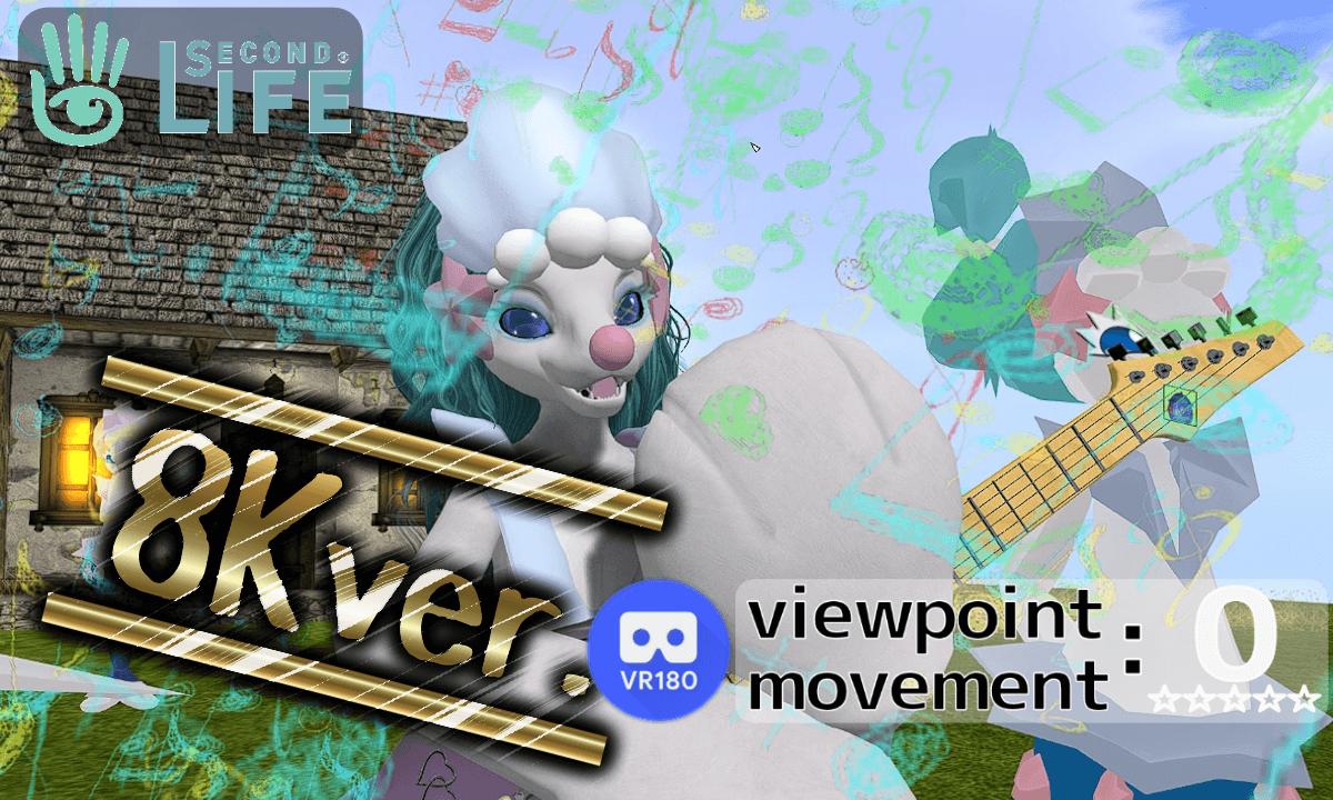 VR Recording Test(third year) ( Secondlife - VR180 / 8K Ver.)