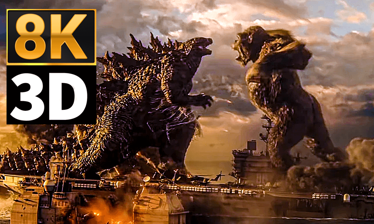 Godzilla vs. Kong - Battle on a Ship (8K 3D) | DeoVR