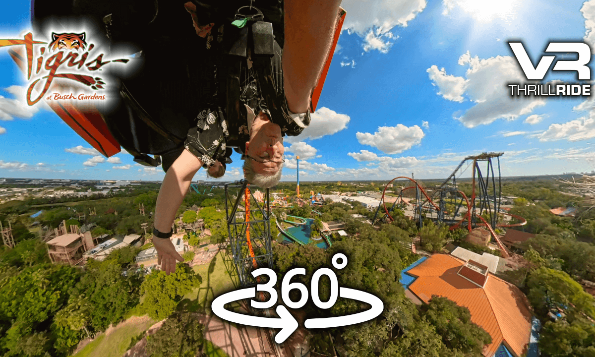 TIGRIS 🐯 extreme Roller Coaster Onride POV | Busch Gardens Florida VR ...