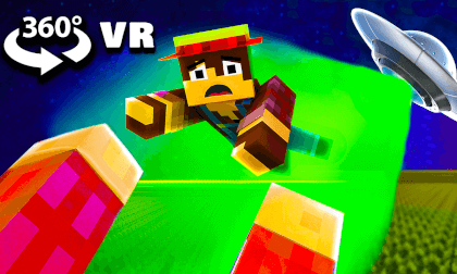👽ALIEN ATTACK 360° VR - Minecraft Animation | DeoVR