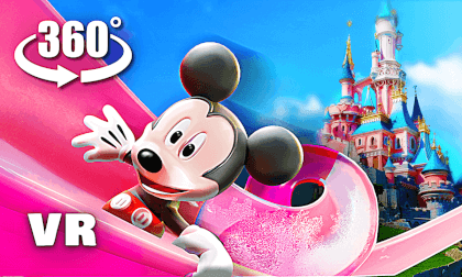 VR 360° DISNEY WATERSLIDE - VR Planet - VR Video | DeoVR
