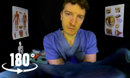 ASMR VR180 | Full Head Medical Exam including Cranial Nerves