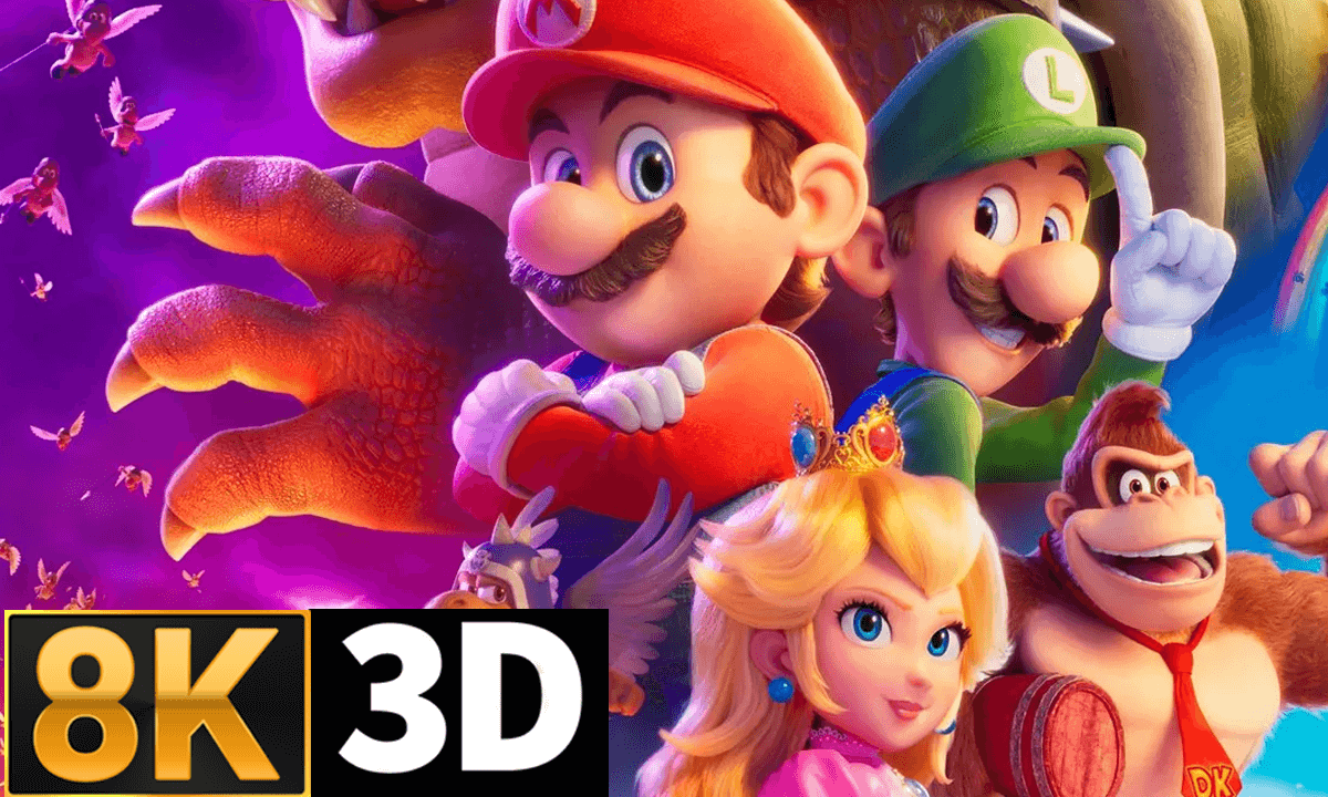 Super Mario Bros Movie - 3D Trailer (8K 3D Full SBS) | DeoVR