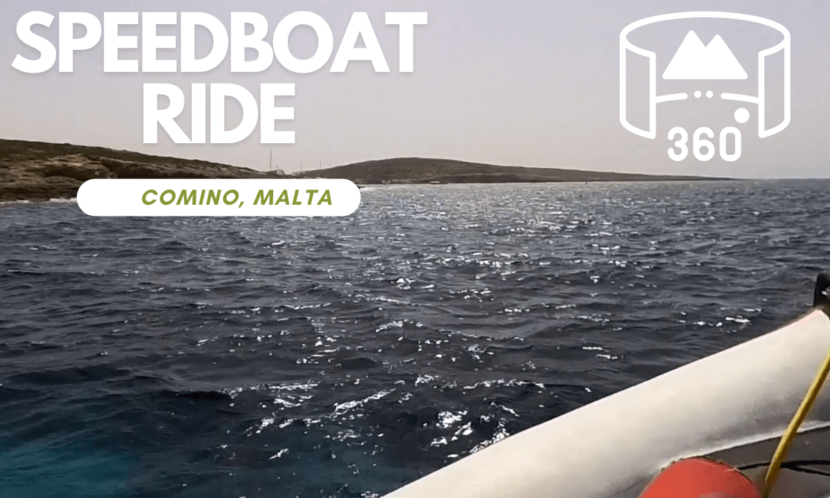 Speed Boat Ride in Comino, Malta | DeoVR