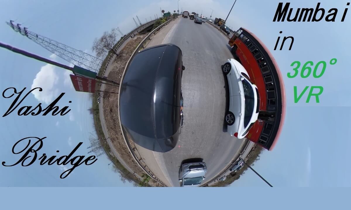 Vashi Bridge by Roadway in VR | DeoVR