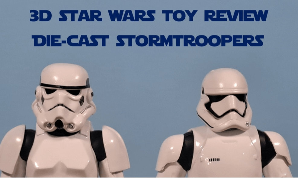 3D Toy Review of Die-Cast Stormtrooper Action Figures 3D VR