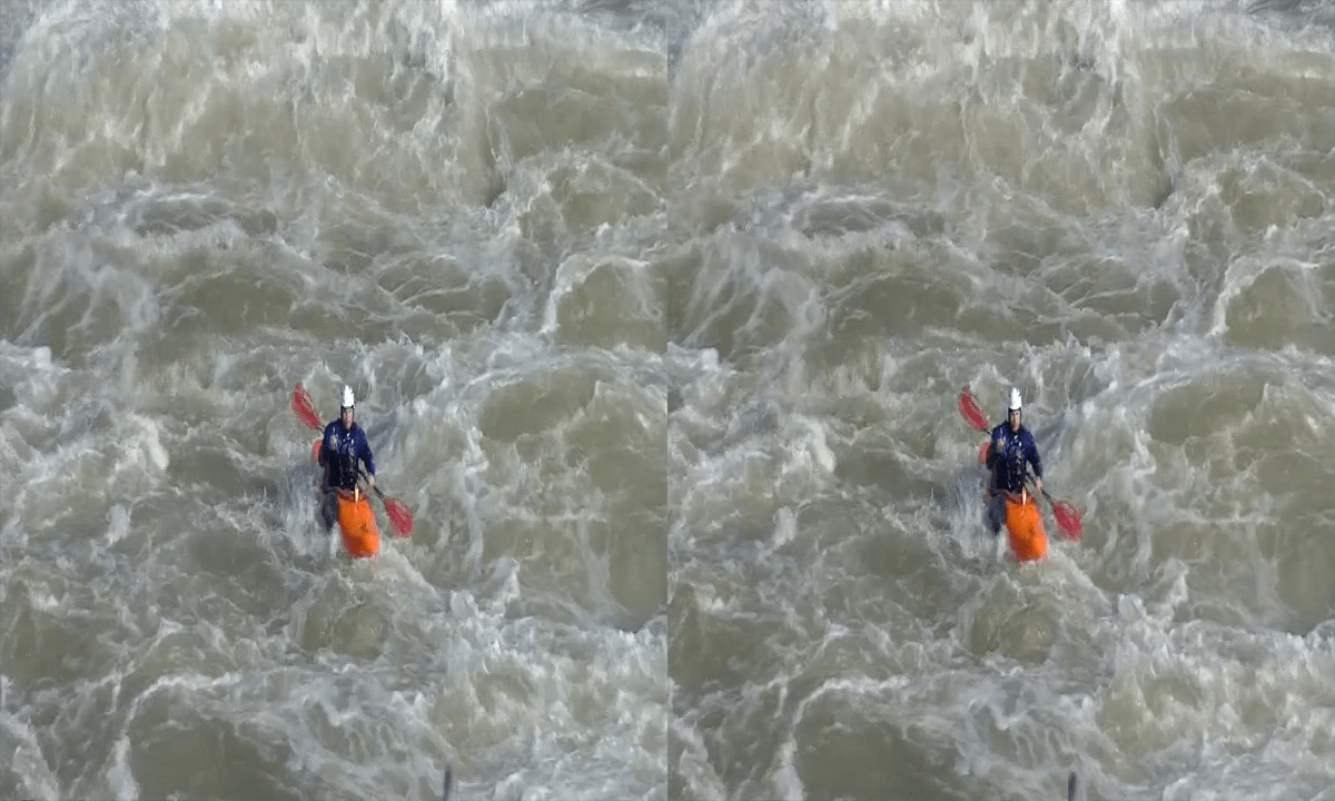 3D Great Falls and Mather Gorge with Kayakers 2015 | DeoVR
