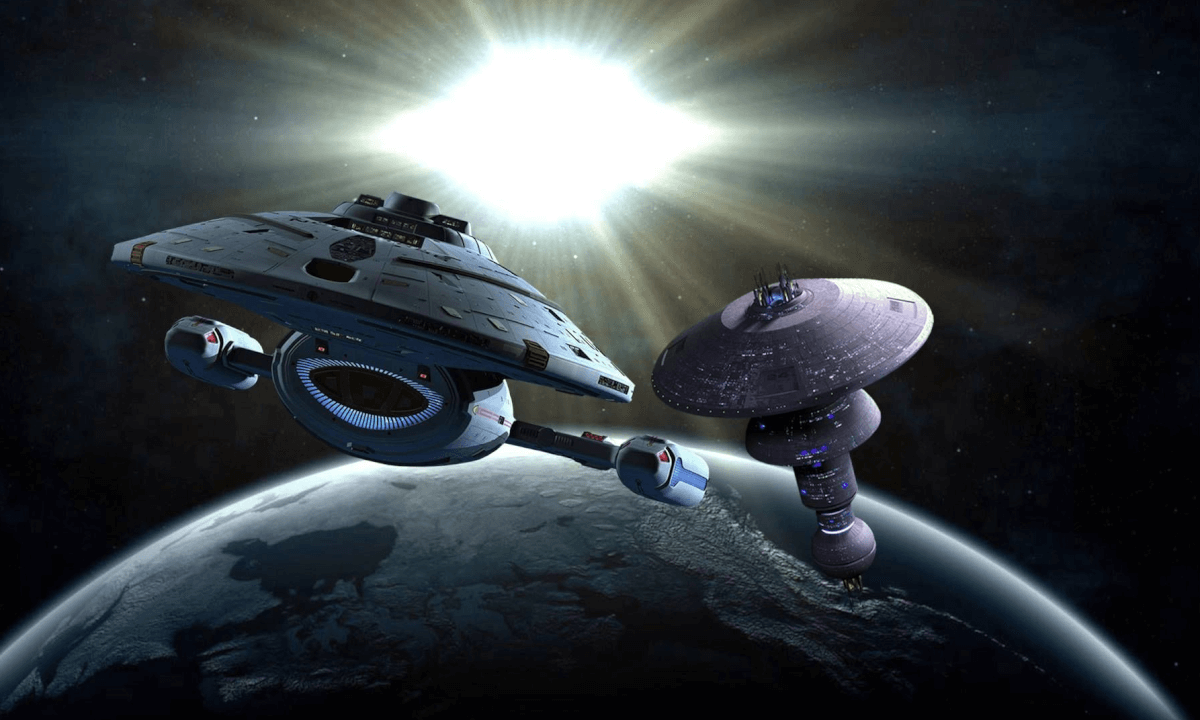 Star Trek Voyager Intro 4k (3d) | DeoVR