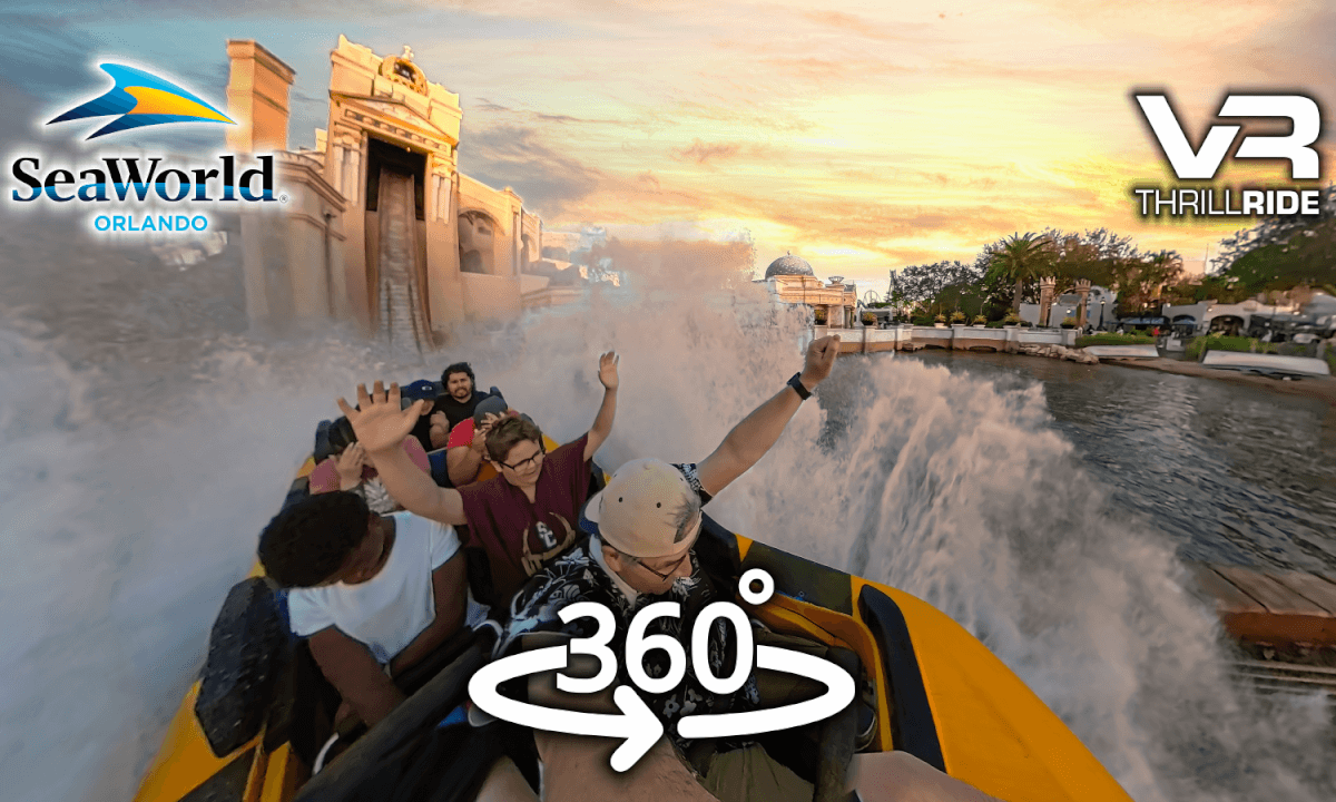 VR 360 JOURNEY TO ATLANTIS Seaworld Orlando - unique Water hybrid VR ...