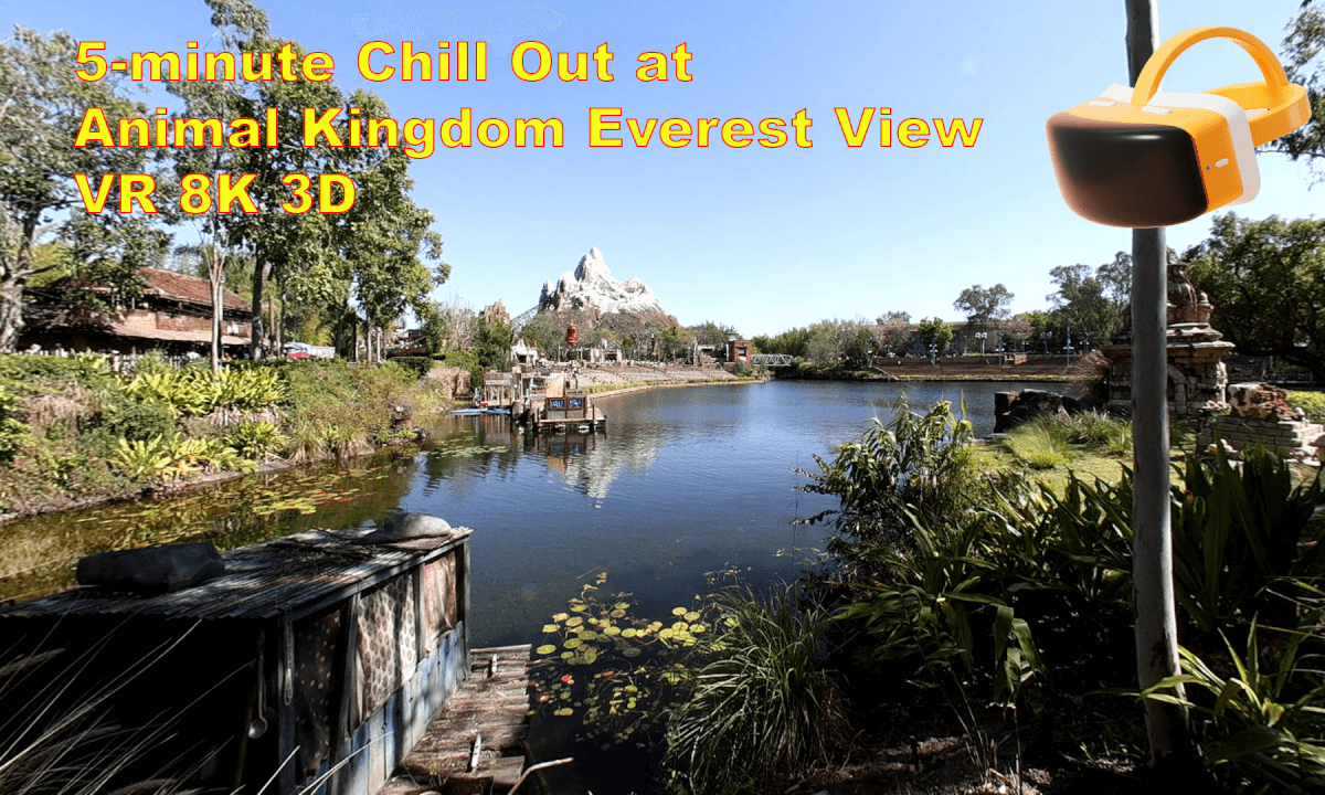 Disney in VR : 5-min relax at Animal Kingdom with Everest View