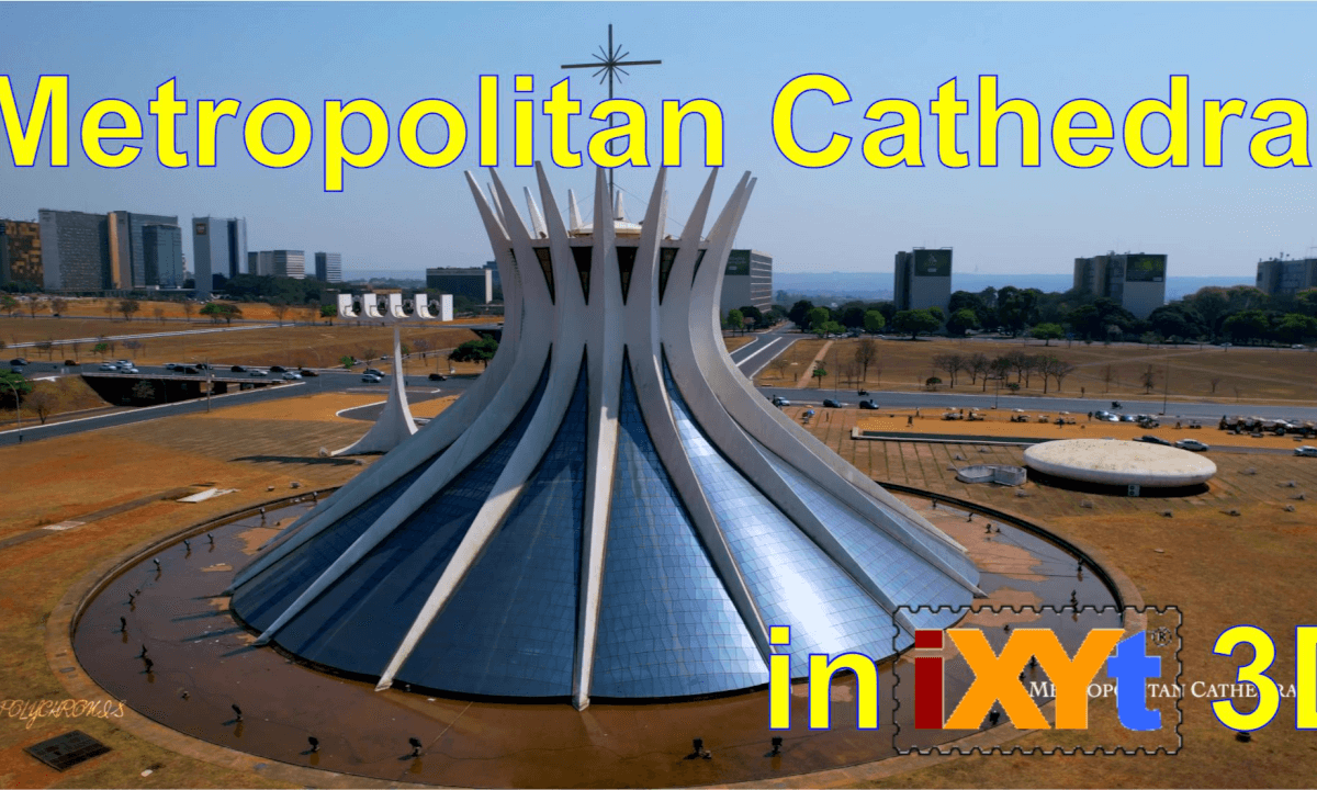 Roman Catholic Cathedral of Brasília, Brazil in iXYt 3D side-by-side ...