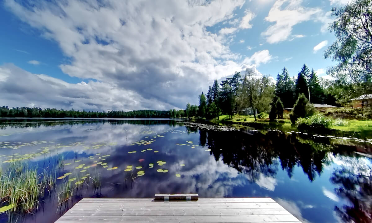 TIMELAPSE of beautiful Swedish lake | DeoVR