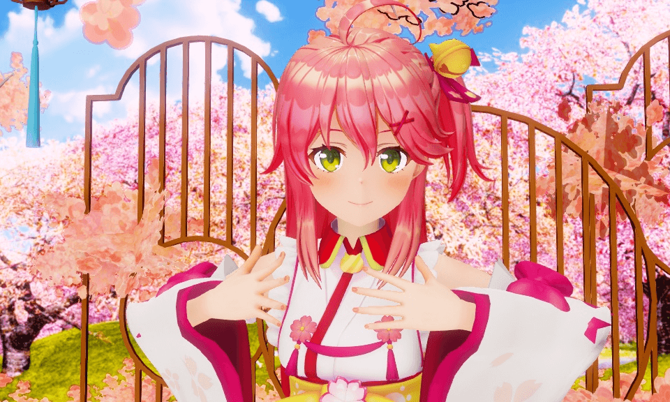 [ VR MMD ] [ VR180 ]Sakura miko Darling Dance. | DeoVR